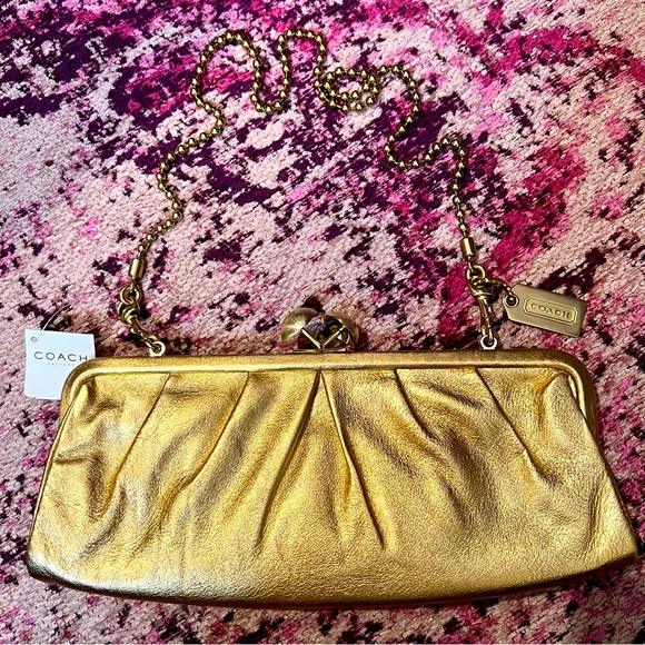 Coach | Bags | Nwt Coach Amanda Metallic Leather Darcy | Poshmark